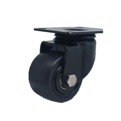 China Fixed Flat Industrial Caster Wheel with 103mm Installation Height and 100kg Load for sale