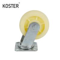 China High Load Capacity Industrial Caster with Blue Elastic Rubber Wheel Maximum Load 350kg for sale