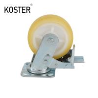 China Customized Request Heavy Duty Polypropylene Fixed Casters Wheels with Roller Bearing for sale