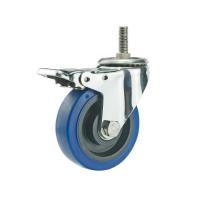 China Bearing Type Ball Bearing 100kg Load Capacity Swivel Nylon Caster Wheel for Industrial for sale