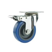 China 130kg Maximum Load Ball Bearing Industrial Caster with Brake and 100mm Swivel Caster Wheel for sale