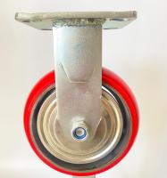 China 500kg Load Capacity Heavy Duty Rion Core Caster Wheel with Durable PU Wheel Material for sale