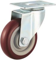 China PVC Wheelchair Material Trolley Wheel All Size Caster Wheel 32mm Thickness with Brake for sale