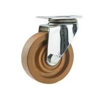 China PVC Wheelchair Material Trolley Wheel All Size Caster Wheel 32mm Thickness with Brake for sale