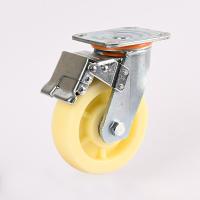 China 50mm Zinc Plated Heavy Duty Nylon Caster without Steel Core for Industrial Equipment for sale