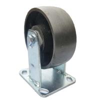 China Steel Wheel Large Load Swivel Caster with Wear-Resistant Roller Bearing for sale