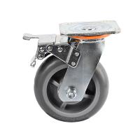 China High Temperature TPR Casters Industrial Trolley Scaffold Castor 4 Inch 5 Inch 8 Inch for sale