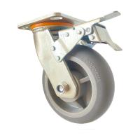 China 350kg Maximum Load TPR Casters for High Temperature Industrial Trolley Scaffold Wheels for sale
