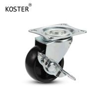 China Furniture Fittings Swivel Casters with Brake Diameter 75mm/100mm/125mm Ball Bearing for sale