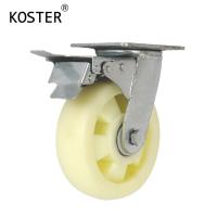 China Rotating Wheel Heavy Duty Industry Nylon Swivel and Brake Caster with 50mm Thickness for sale