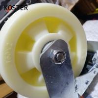 China Rotating Wheel Heavy Duty Industry Nylon Swivel and Brake Caster with 50mm Thickness for sale