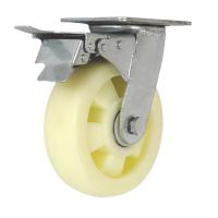 China Rotating Wheel Heavy Duty Industry Nylon Swivel and Brake Caster with 50mm Thickness for sale