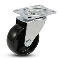 China 2 Ton Heavy Duty Adhesive Caster Wheel Top Plate Size 92*64mm Brake for Easy Movement for sale