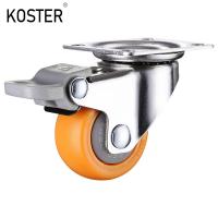 China Customized Size Swivel Caster Wheel with Brake Diameter 75mm/100mm/125mm Made to Order for sale