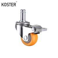China Customized Size Swivel Caster Wheel with Brake Diameter 75mm/100mm/125mm Made to Order for sale
