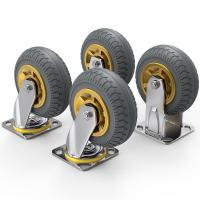 China 300kg Heavy Duty Golden Caster Wheel With Brake And Durable 4 Inch/5 Inch/6 Inch/8 Inch for sale