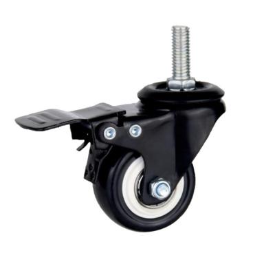 China Flat Universal Caster Wheel with Hole Distance 12*8.2mm and Easy Installation Process for sale