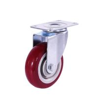 China Industrial Heavy Duty Tread Silent Dual Swivel Locking Caster Wheels with Ball Bearing for sale