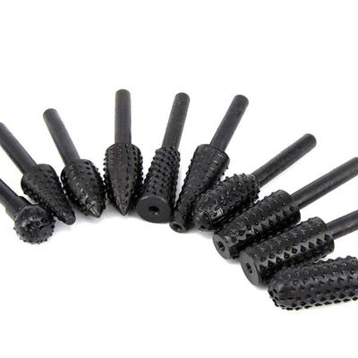 China 6PC Carbide Woodworking Rotary Rasp File Set for Face Milling Cutter Electric Drill for sale