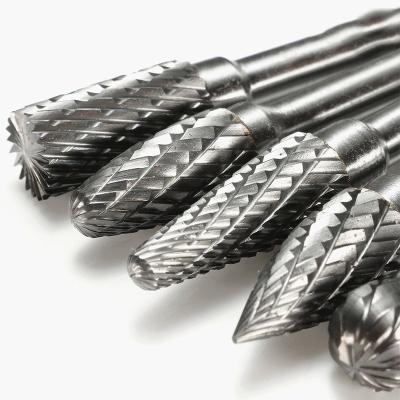 China Round Double Cut Tungsten Carbide Rotary Burrs Set for Customization Request for sale