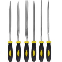 China Customized 5PCS 6PCS 10PCS 4*160mm Double Color Handle Needle File Set for Industrial for sale