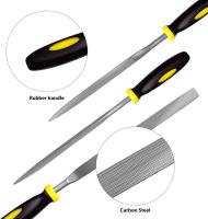 China Customized 5PCS 6PCS 10PCS 4*160mm Double Color Handle Needle File Set for Industrial for sale
