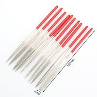 China Wood Drilling 10PCS Sets Diamond Coated Needle Flat Files for Grinding Hard Materials for sale