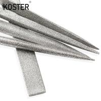 China 10PCS Plastic Coated Grip Handle Diamond Electroplated Abrasive Needle File Unicolor for sale