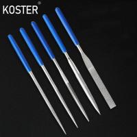 China 10PCS Plastic Coated Grip Handle Diamond Electroplated Abrasive Needle File Unicolor for sale
