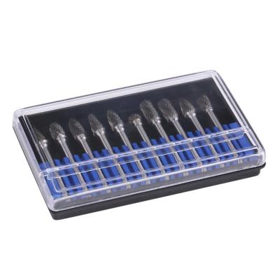China 10PCS Double Cut 3X6mm Tungsten Carbide Carving Grinding Burr Set Samples US 10/Piece for sale