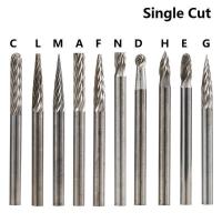China Double Cut Tungsten Rotary Set Carbide Burrs 3mm 6mm Shank Diamond Carving Metal Engraving Power Tool for sale