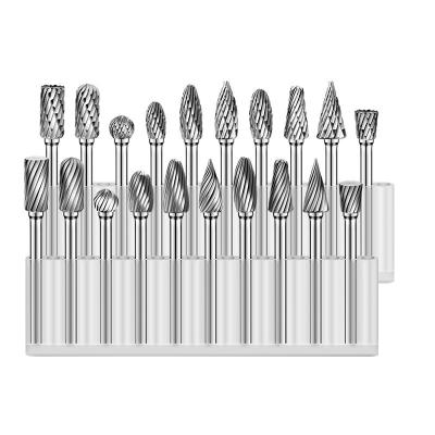 China 10PCS 2.35mm Shank Tungsten Carbide Rotary Burr for Metal Polishing and Woodworking for sale