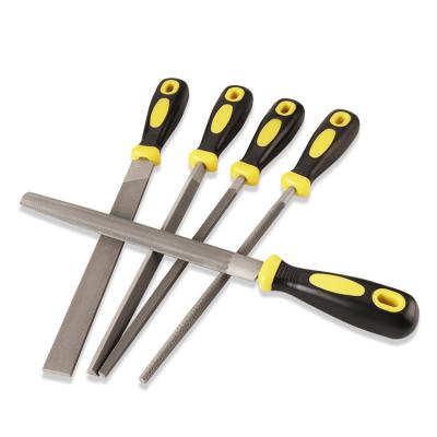China Customized High Carbon Steel Triangular File with Tooth Pattern and Bidentate Pattern for sale