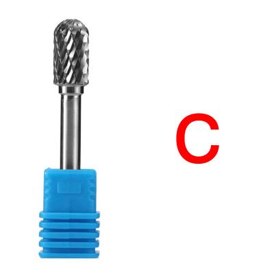 China 1/2 Inch Head Carbide Burr File Woodworking Rotary Burrs with End Cut and 1/4 Inch Shank for sale