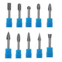 China Section Shape Round Tungsten Carbide Burr 6mm Single Cut Rotary Burr for Metal Carving for sale
