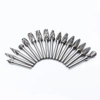 China 10PCS Carbide Burrs Set 1/4 Inch Tungsten Burrs with 6mm Shank for Cutting Tooth File for sale