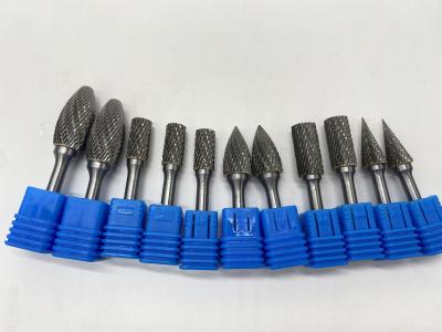 China Tungsten Carbide Rotary Burrs for Woodworking Carving 1/4 Inch Shank Double Single Cut for sale