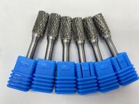 China Tungsten Carbide Rotary Burrs for Woodworking Carving 1/4 Inch Shank Double Single Cut for sale