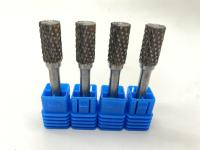 China Tungsten Carbide Rotary Burrs for Woodworking Carving 1/4 Inch Shank Double Single Cut for sale