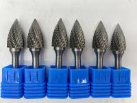 China Tungsten Carbide Rotary Burrs for Woodworking Carving 1/4 Inch Shank Double Single Cut for sale
