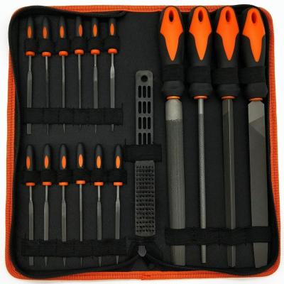 China 17 PCS Metal-Steel File Set for Precision Shaping Unicolor and Round Section Included for sale