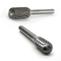 China Customized Request Power Tool 3mm 6mm Shank Carving Metal Engraving Tungsten Burr Set for sale