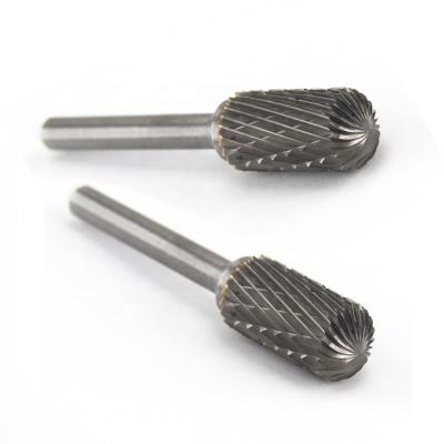 China 1/4inch Diameter Round Shank Solid Cutting Tools Tungsten Burs Rotary Set for Grinding for sale