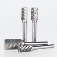 China 1/4inch Diameter Round Shank Solid Cutting Tools Tungsten Burs Rotary Set for Grinding for sale