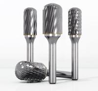 China 1/4inch Diameter Round Shank Solid Cutting Tools Tungsten Burs Rotary Set for Grinding for sale