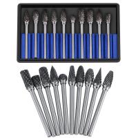China SA 6mm 6.35mm Cylinder Shape 1/4 Inch Shank Tungsten Carbide Rotary Burrs for Cutting for sale