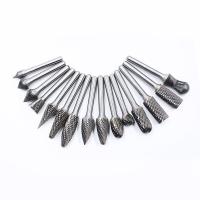 China 10pcs 6.35mm 1/4 Inch Double Cut Rotary Files Burr Tool Set for Woodworking Wholesaler for sale
