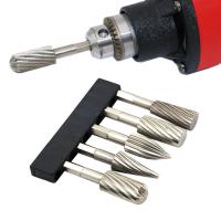 China 10PCS 6X10mm Carbide Rotary Carving Burrs Set for CNC Tool Grinder in 1/4