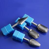 China 6mm 6.35mm Shank Tungsten Burs Rotary Set 1/4inch Diameter Double Cut Carbide Burr for sale