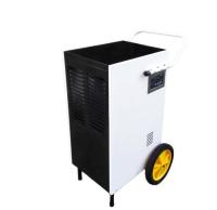 China Metal Body 90L/D Industrial Dehumidifier with Big Wheels and Easy-moving Pushing Hand for sale
